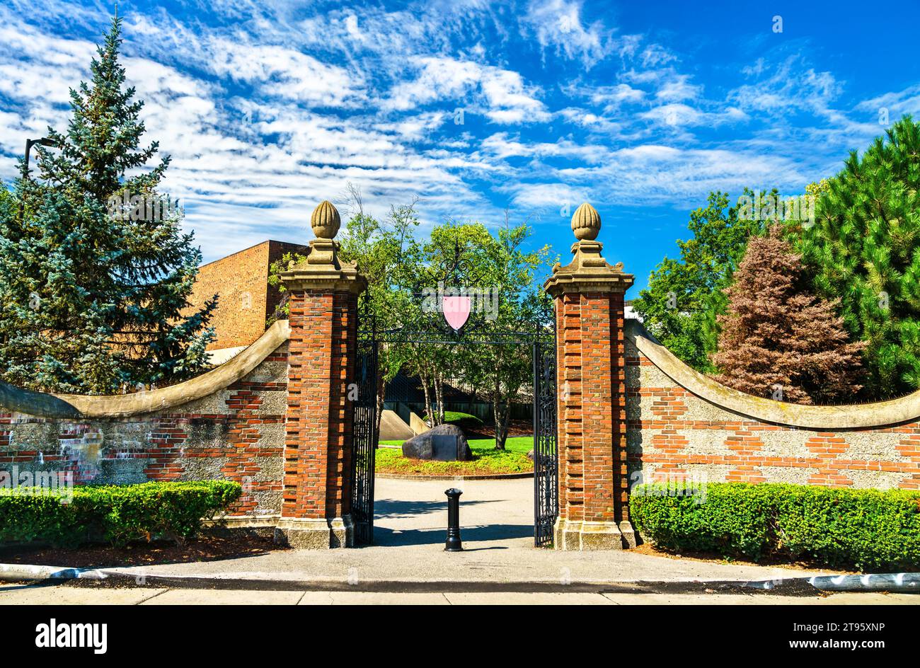 Entrance Gate to Harvard University in Boston - Massachusetts, United ...