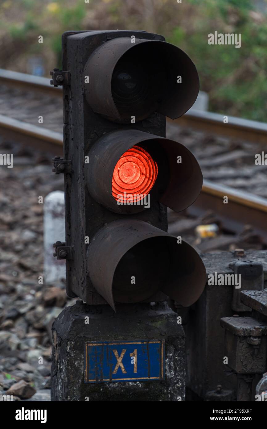 Signal lights railway history hi-res stock photography and images - Alamy