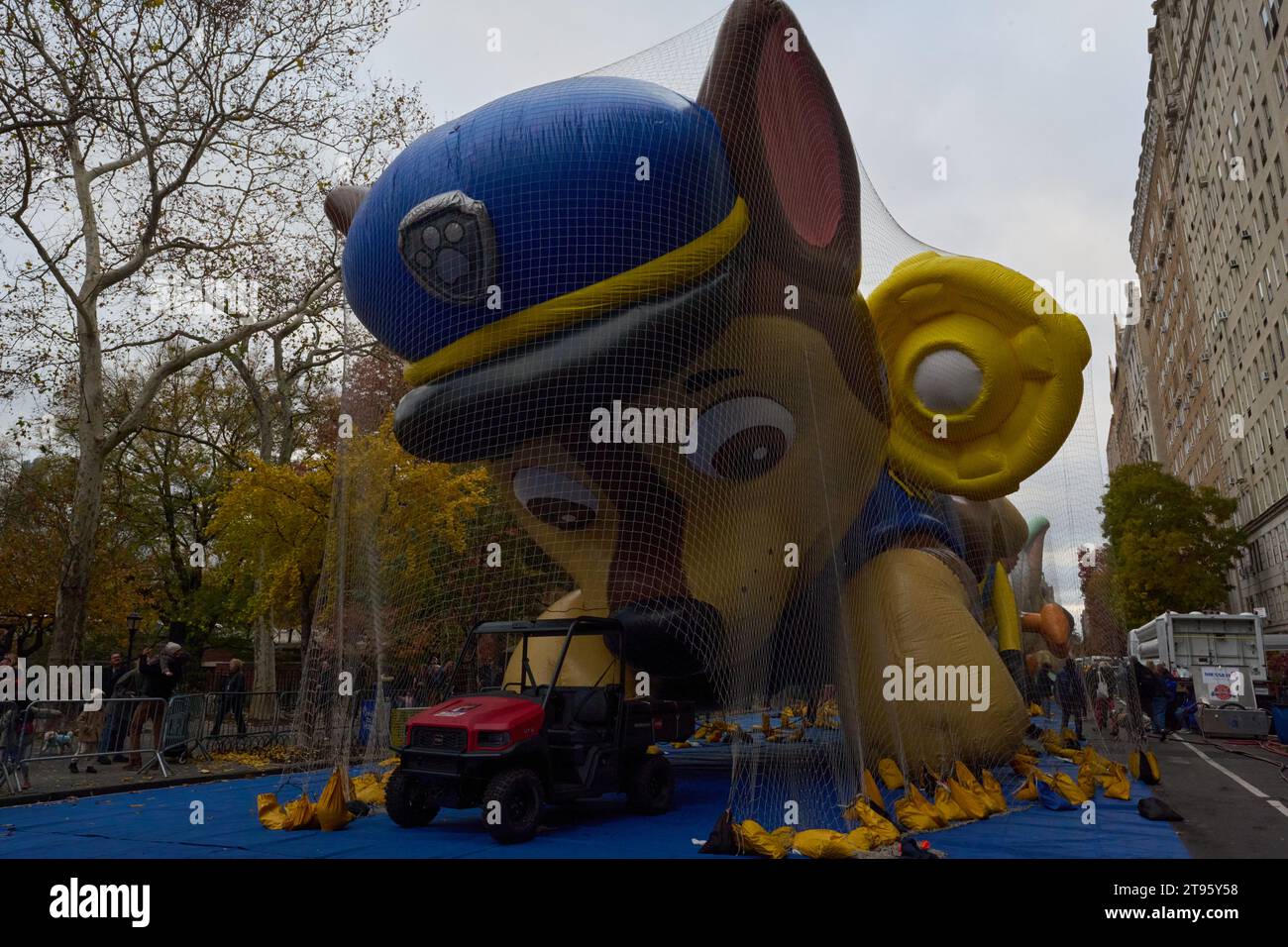 New York, New York, USA. 22nd Nov, 2023. Paw Patrol's Chase balloon ...