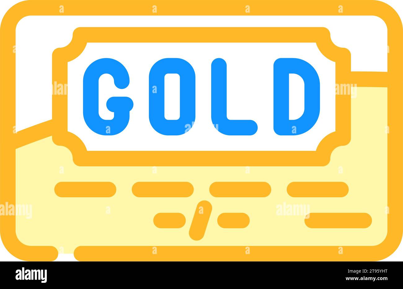 gold credit card bank payment color icon vector illustration Stock ...