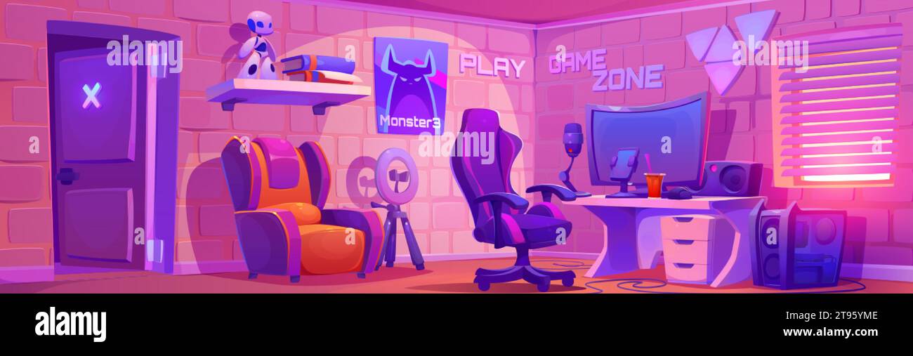 Gaming zone Stock Vector Images - Alamy