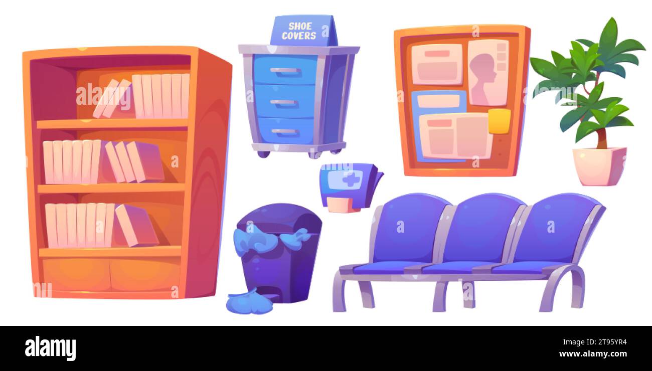 Cartoon green corridor background Cut Out Stock Images & Pictures - Alamy