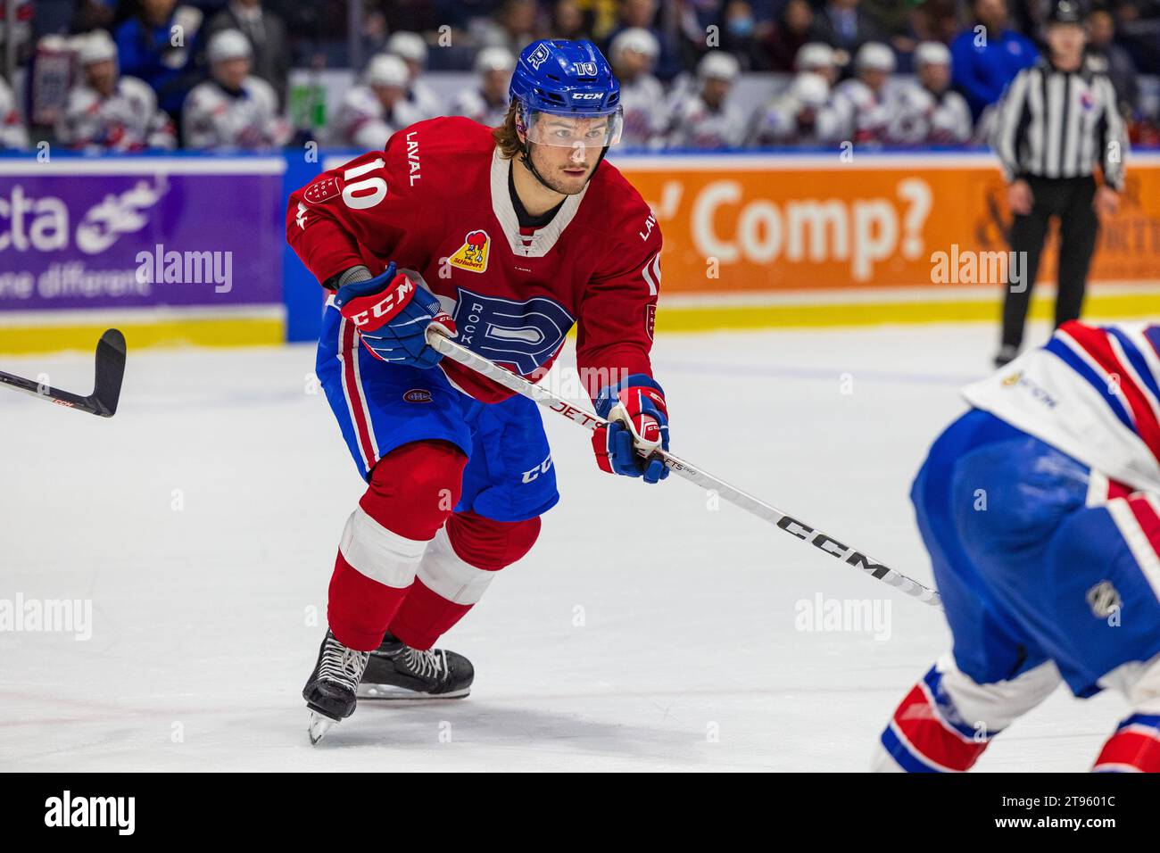Rochester, New York, USA. 25th Nov, 2023. Laval Rocket forward Joshua ...