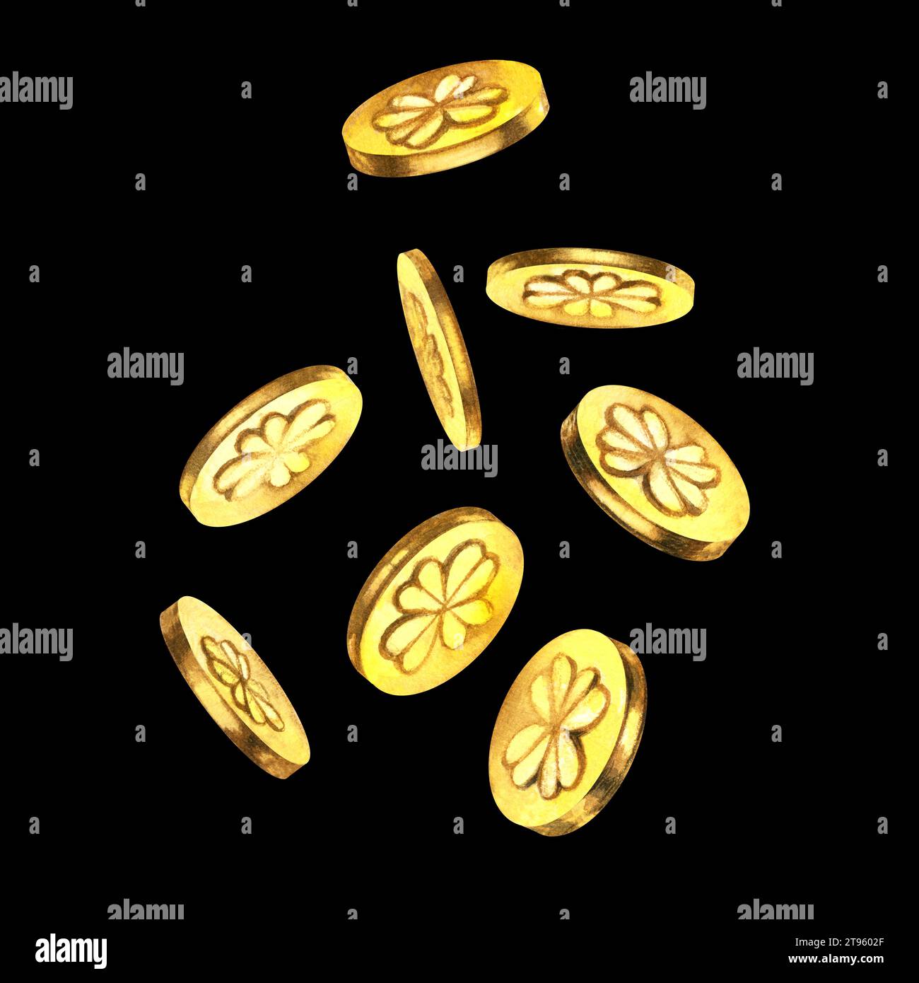 Gold coin illustrations hi-res stock photography and images - Alamy