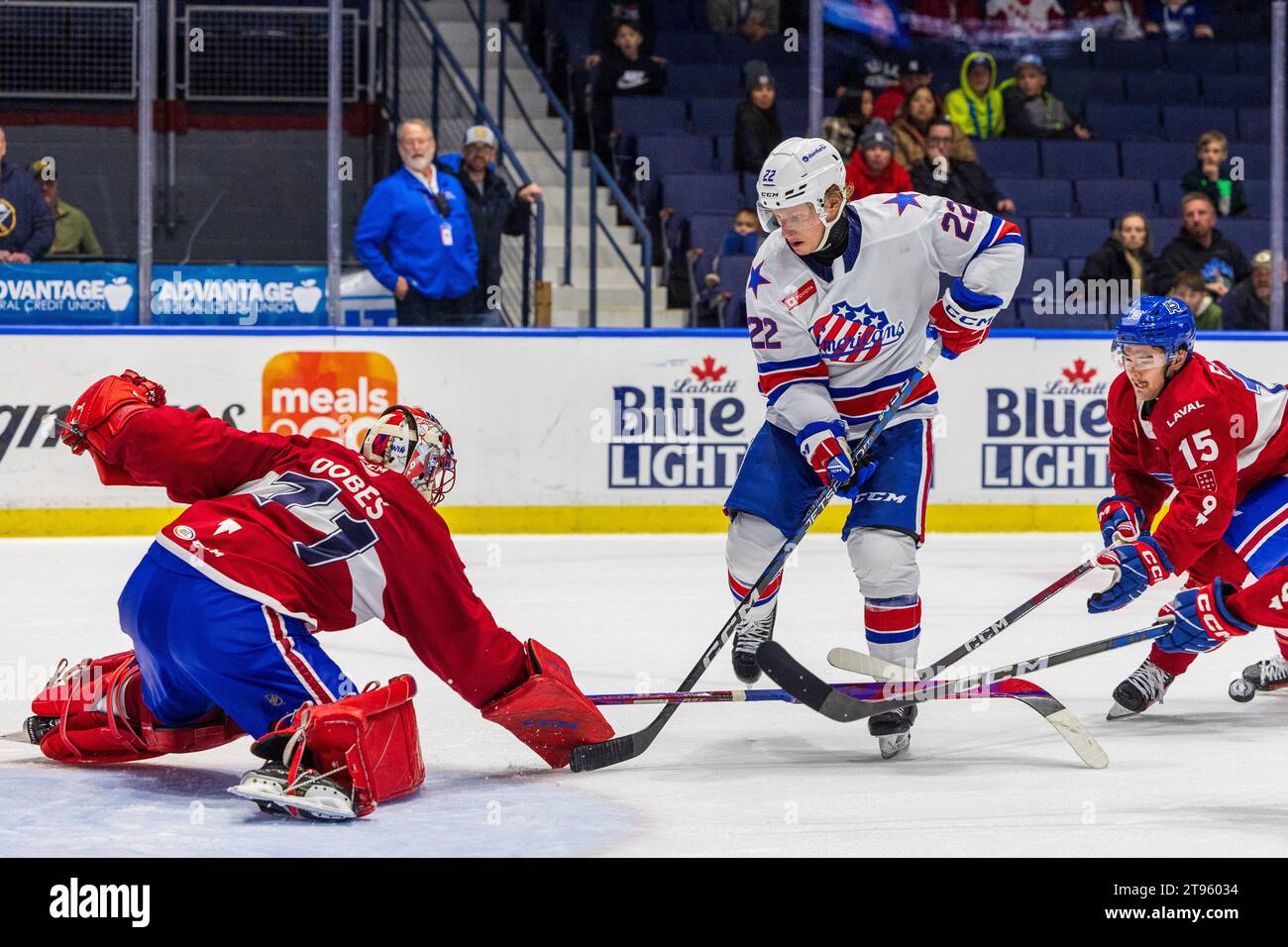 Rochester, New York, USA. 25th Nov, 2023. Rochester Americans ...