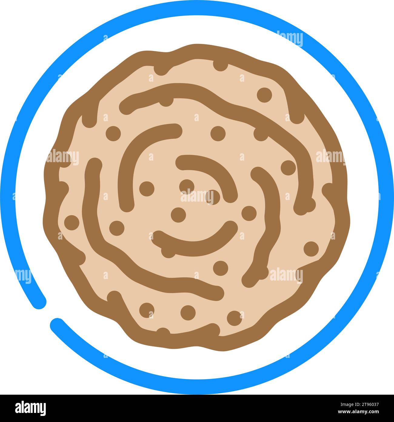 refried beans mexican cuisine color icon vector illustration Stock ...