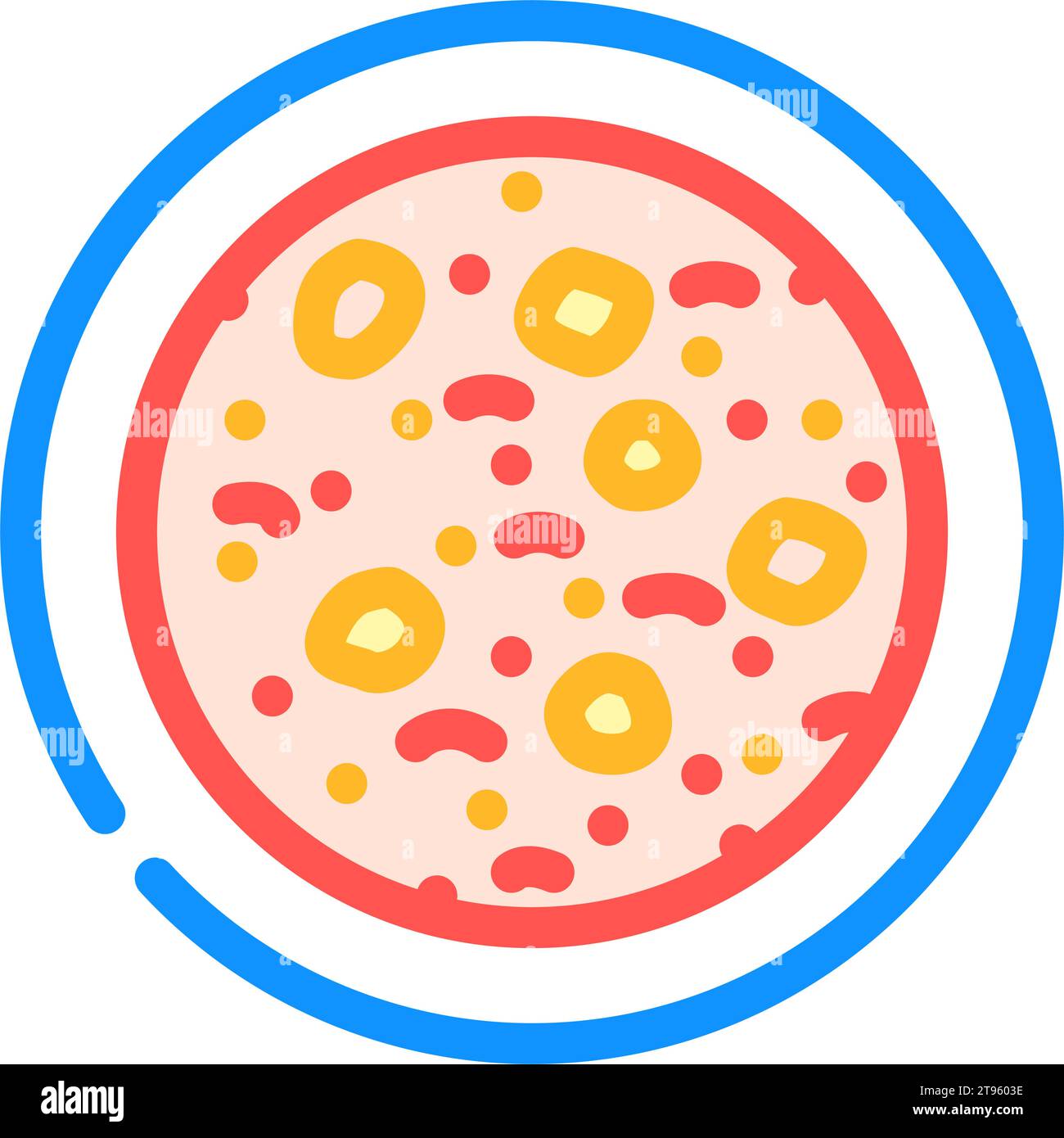 menudo soup mexican cuisine color icon vector illustration Stock Vector ...