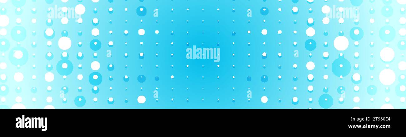 Blue white shiny dots abstract geometry background. Vector banner ...