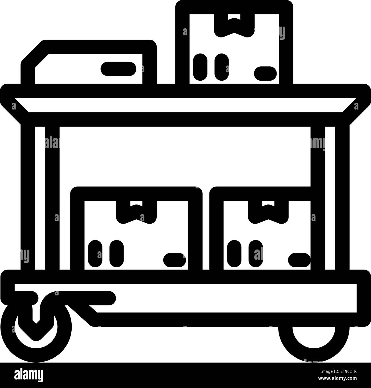 Autonomous vehicle icon outline Black and White Stock Photos & Images ...