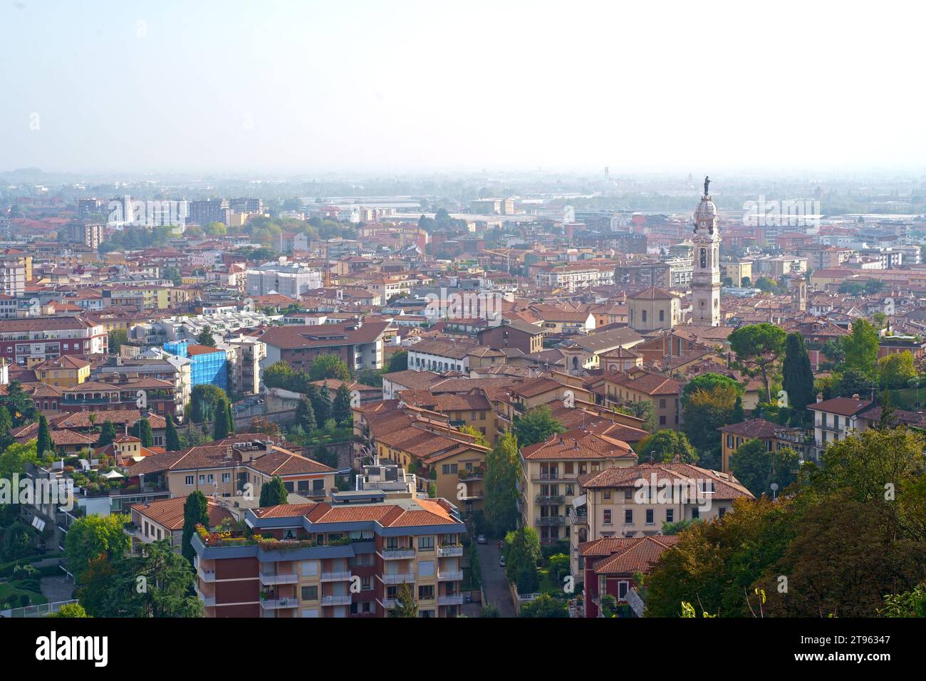 Bergamo. One of the beautiful city in Italy. Landscape at the old town ...
