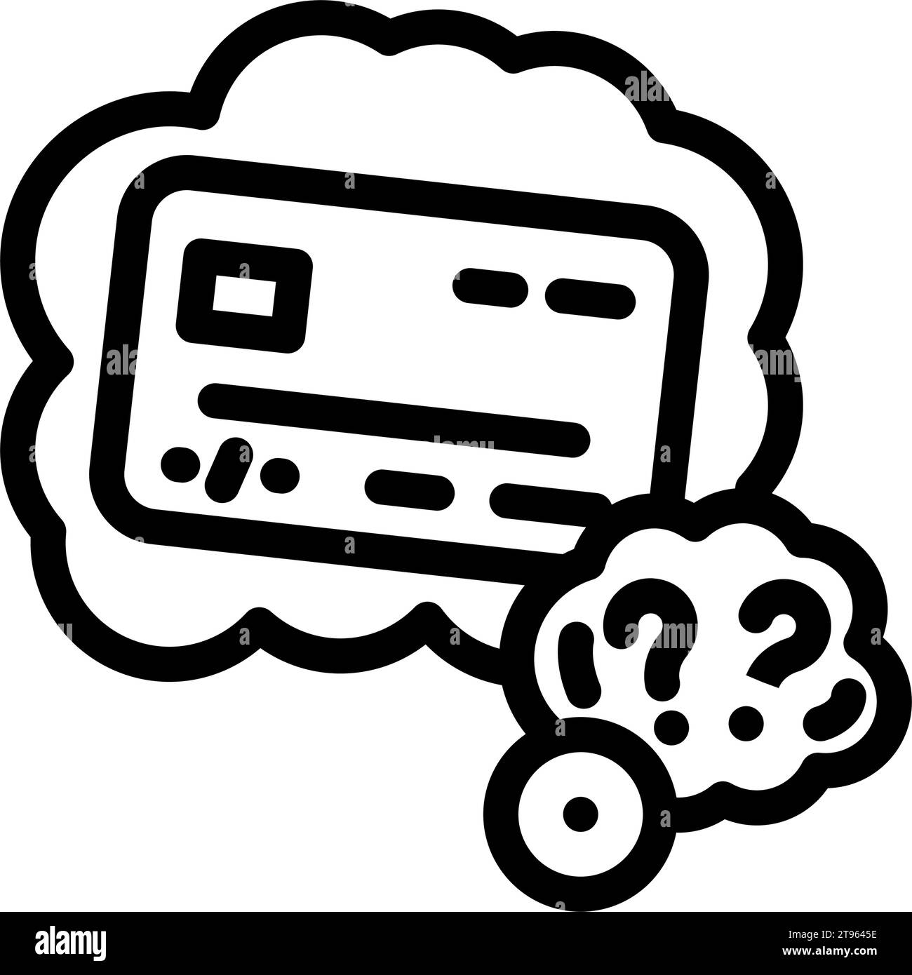 lost card bank payment line icon vector illustration Stock Vector Image ...
