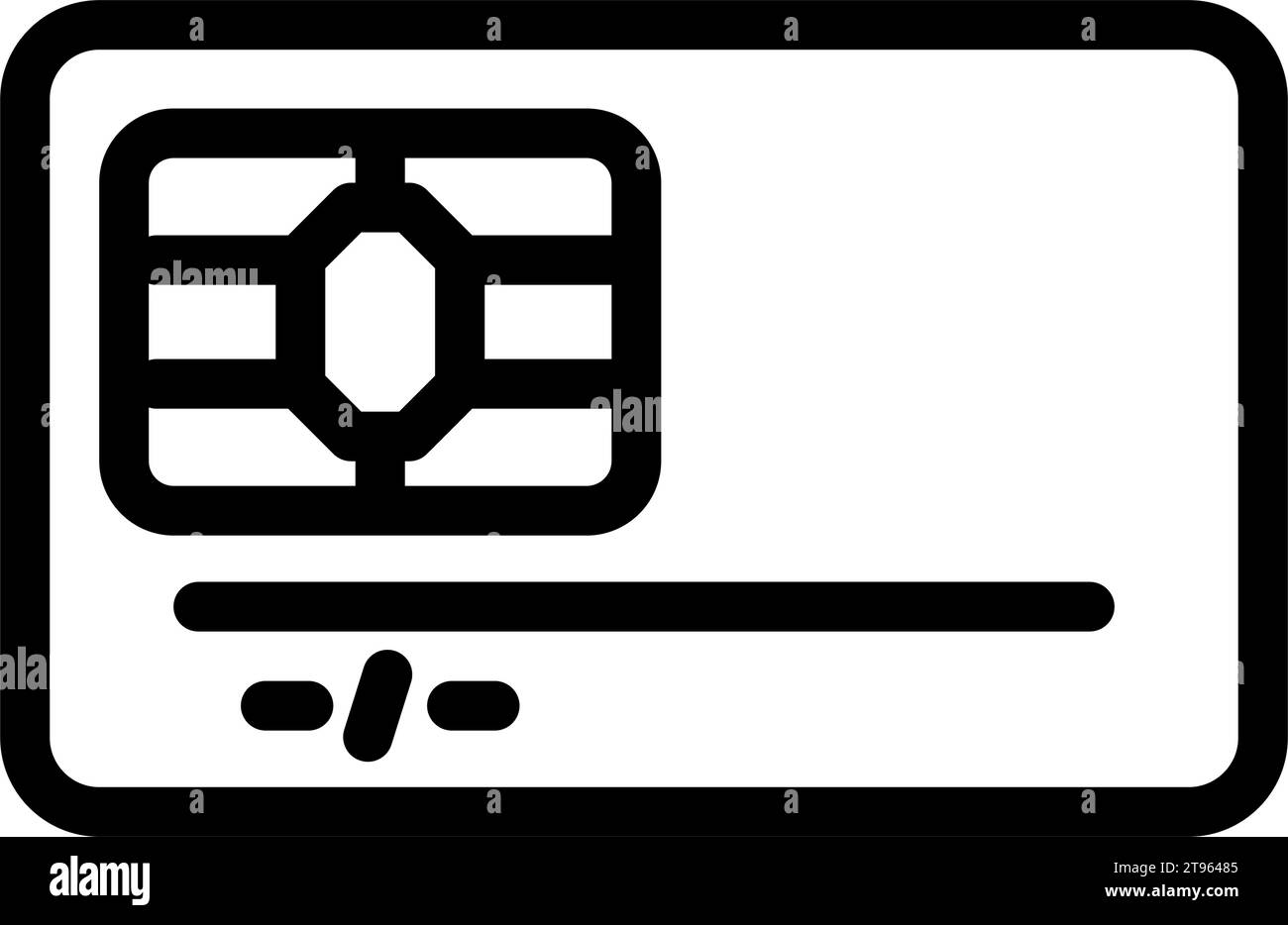 Emv Card Bank Payment Line Icon Vector Illustration Stock Vector Image And Art Alamy