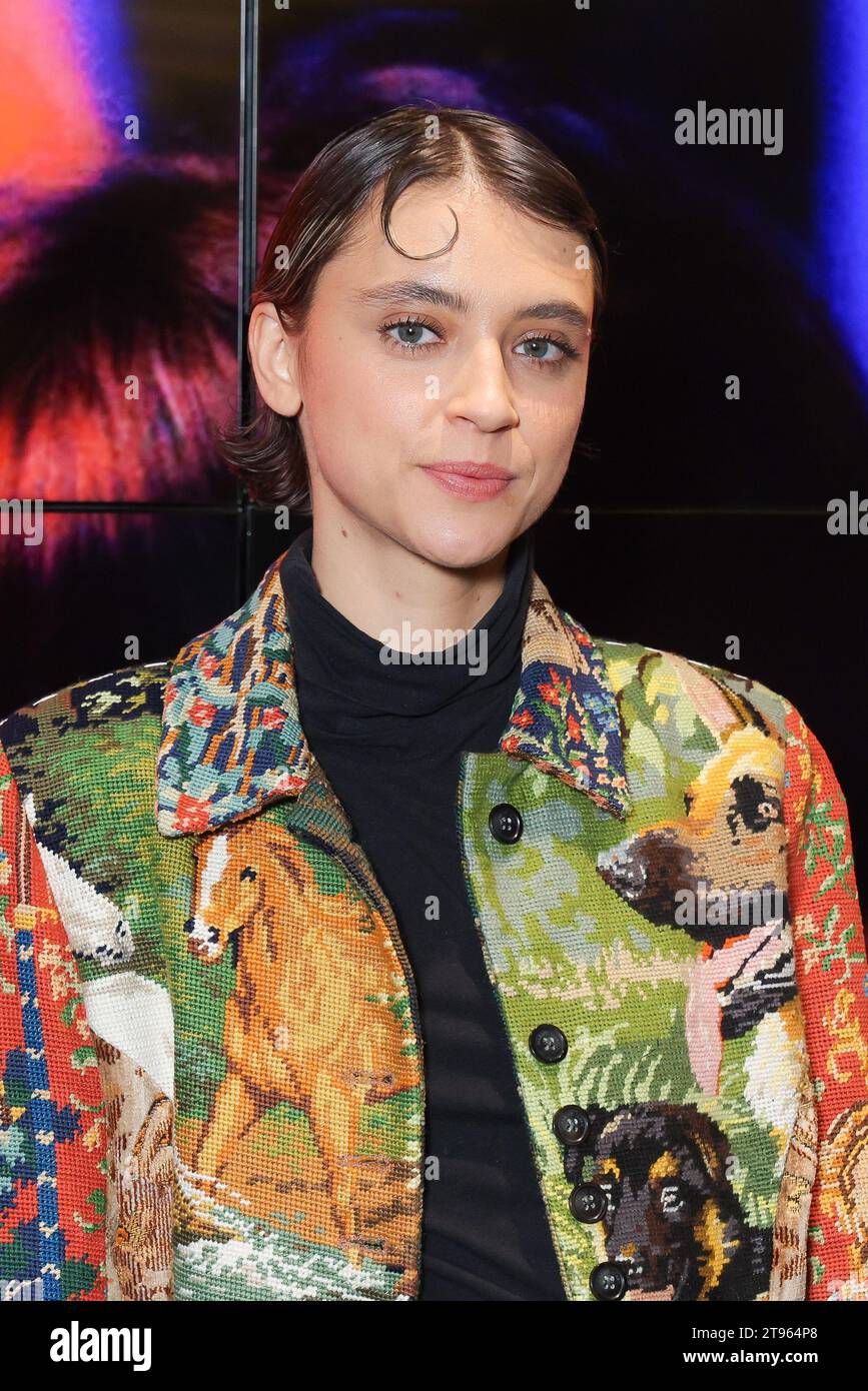 Paris, France. 20th Nov, 2023. Singer and actress Claire Pommet aka Pomme attending the premiere ...