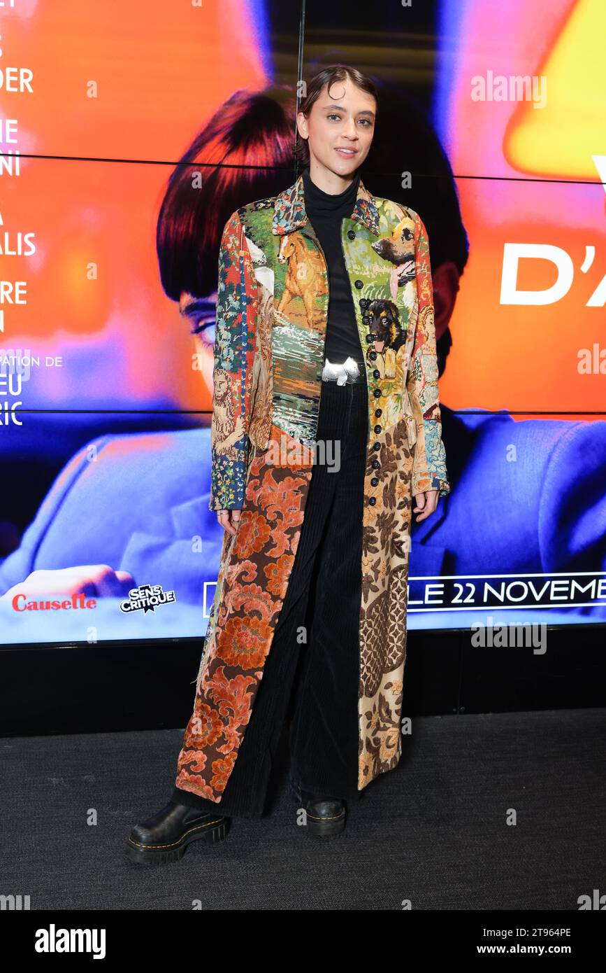 Paris, France. 20th Nov, 2023. Singer and actress Claire Pommet aka ...