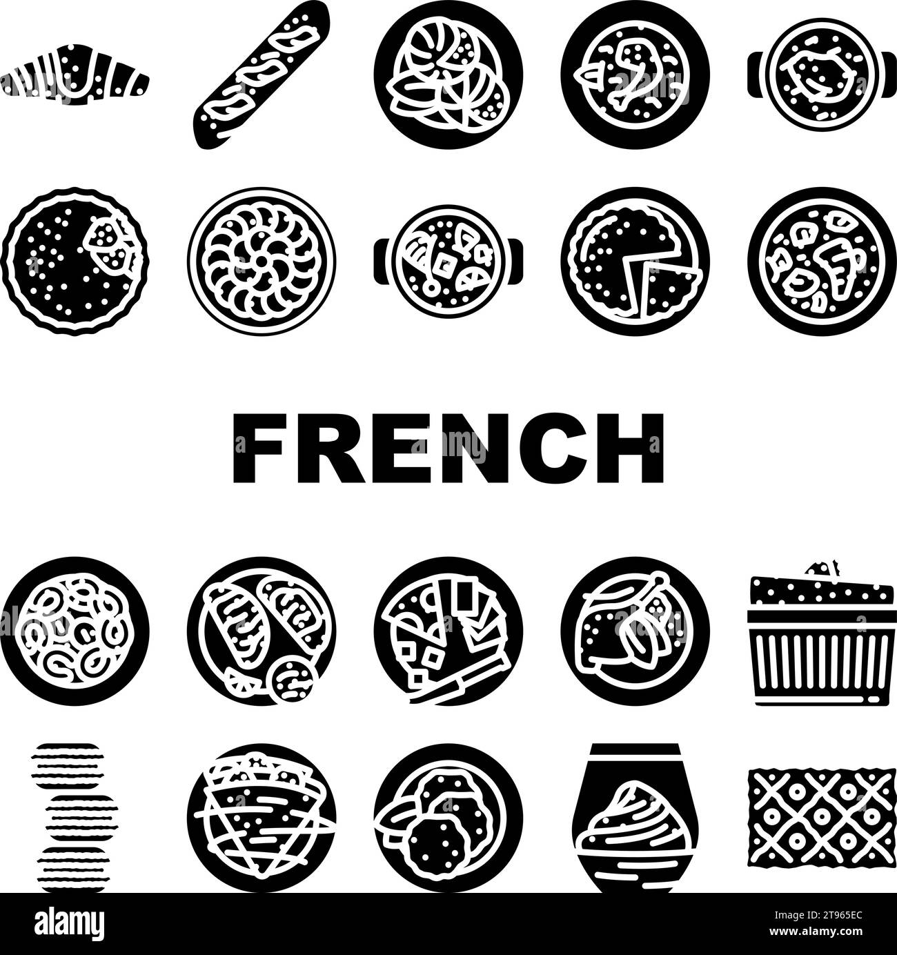 Seafood meal france Stock Vector Images - Alamy