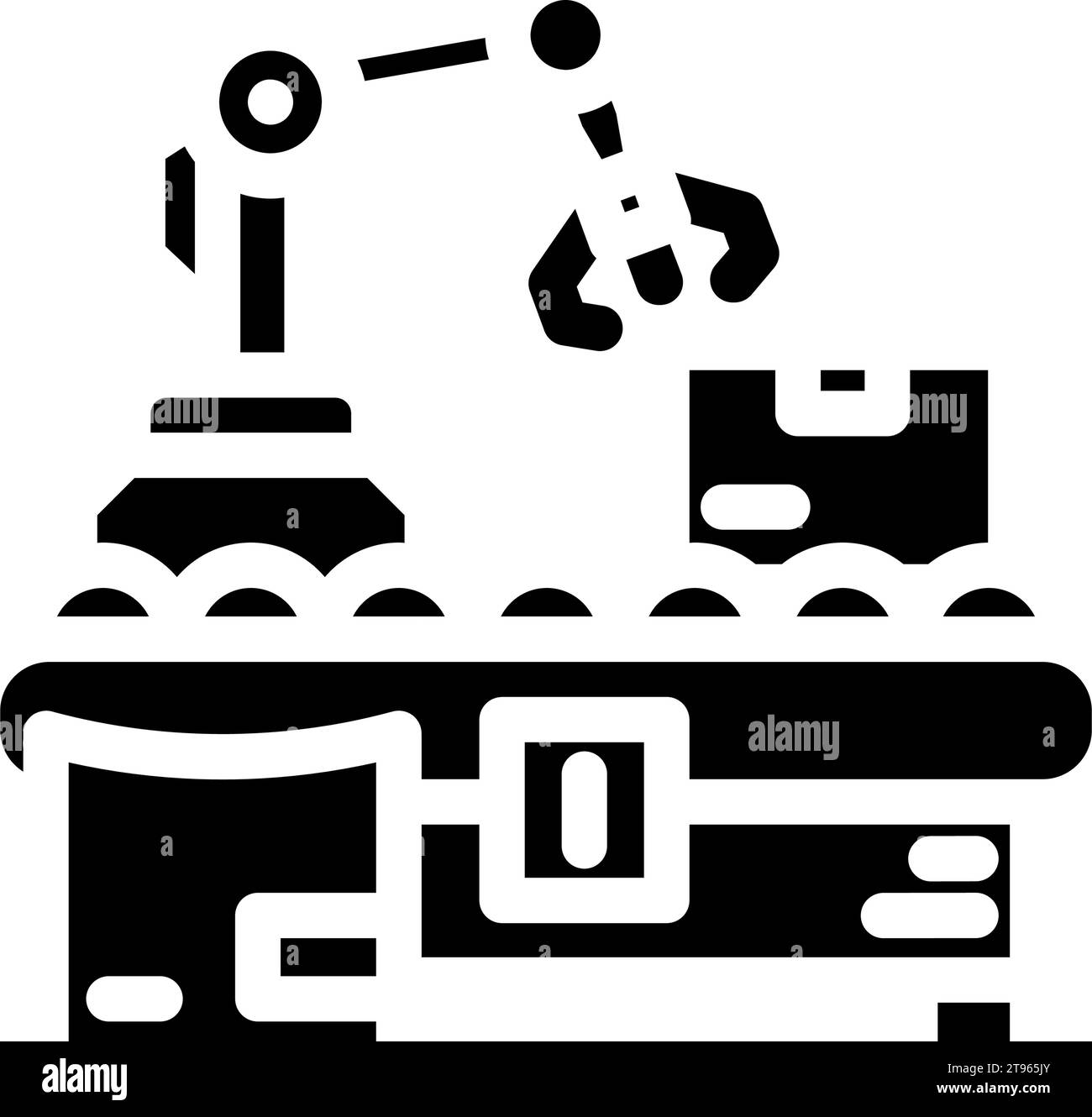 parcel sorting autonomous delivery glyph icon vector illustration Stock ...