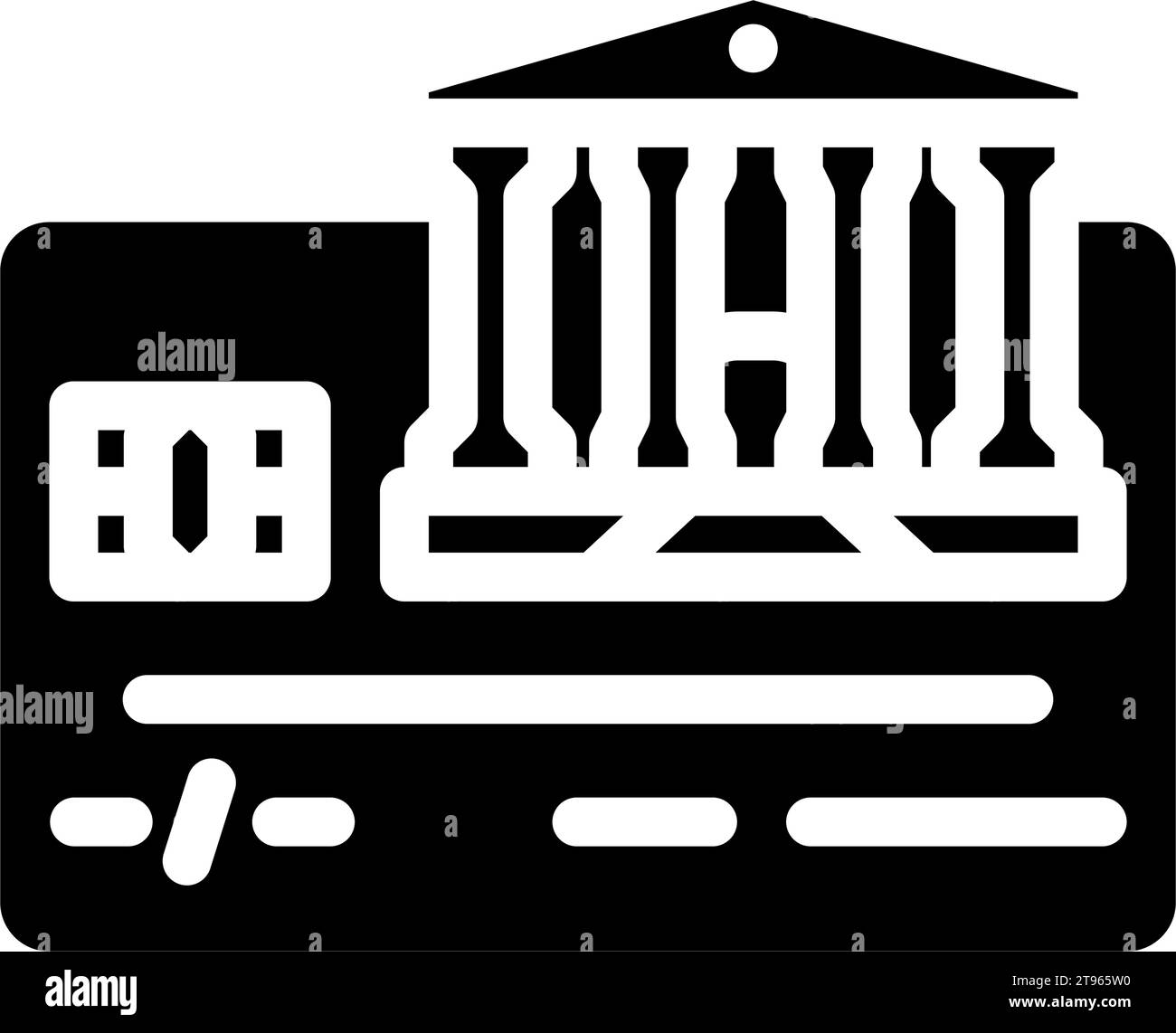 Business card template glyph Stock Vector Images - Alamy