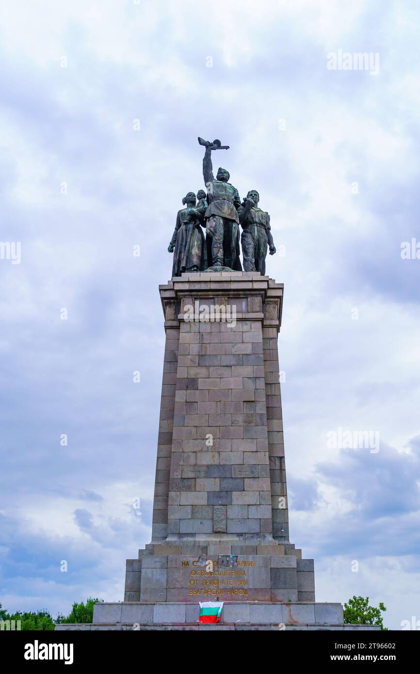 Sofia, Bulgaria - September 14, 2023: View of the Monument to the ...