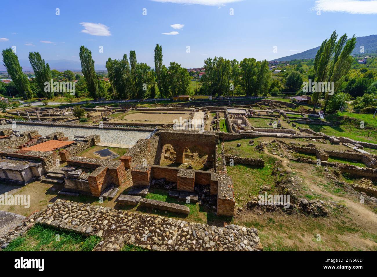 Bitola, North Macedonia - October 02, 2023: View of the ruins of the ...