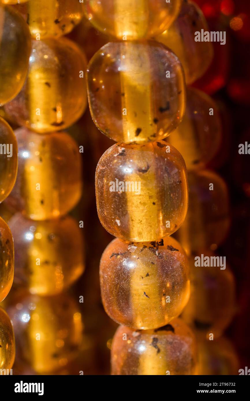 Beautiful beads of the same type and color Stock Photo - Alamy