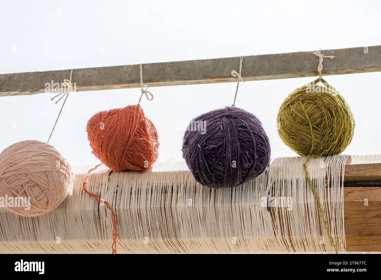 Set or rolls of colotful string Stock Photo - Alamy