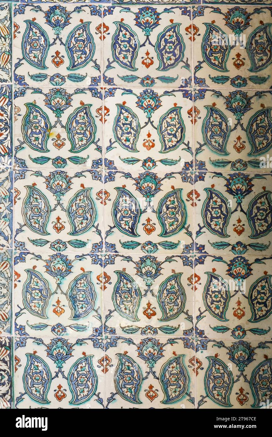 Beautiful ancient ottoman tiles Stock Photo - Alamy