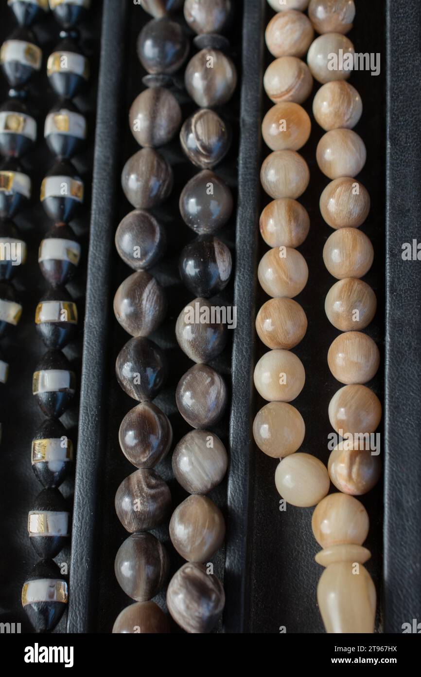 Beautiful beads of the same type and color Stock Photo - Alamy