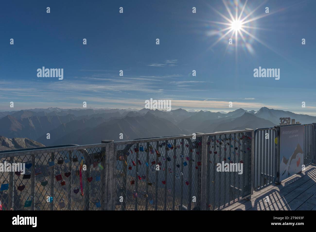 View of the alpine mountain world, panoramic terrace (3) (250m ...
