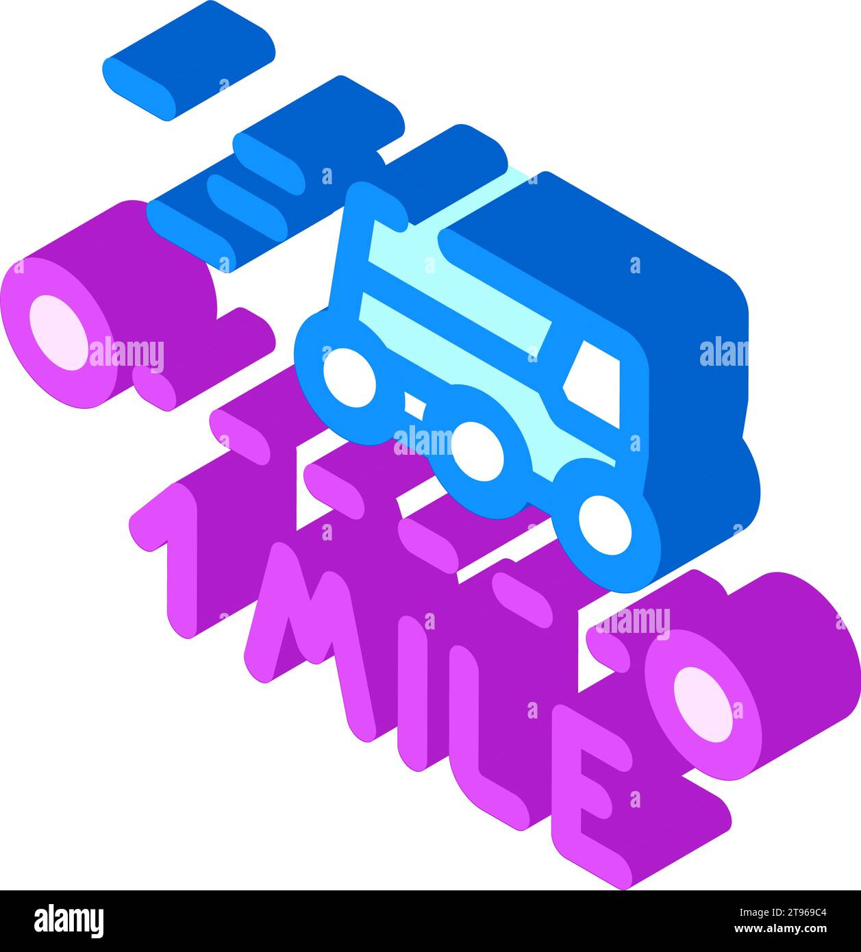 last mile delivery isometric icon vector illustration Stock Vector ...