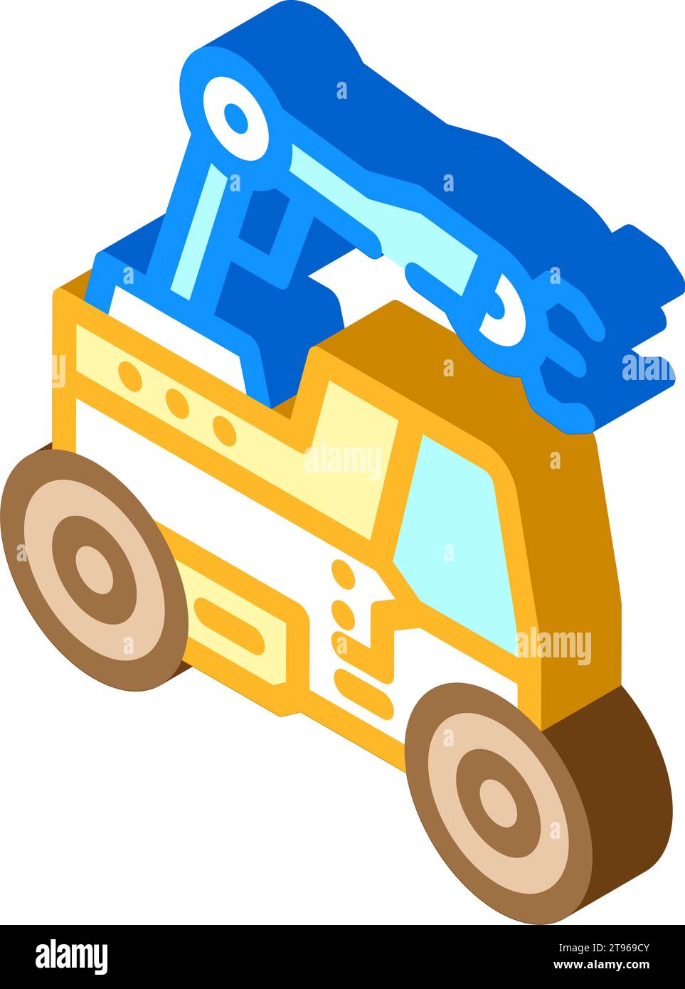 mobile robot autonomous delivery isometric icon vector illustration ...