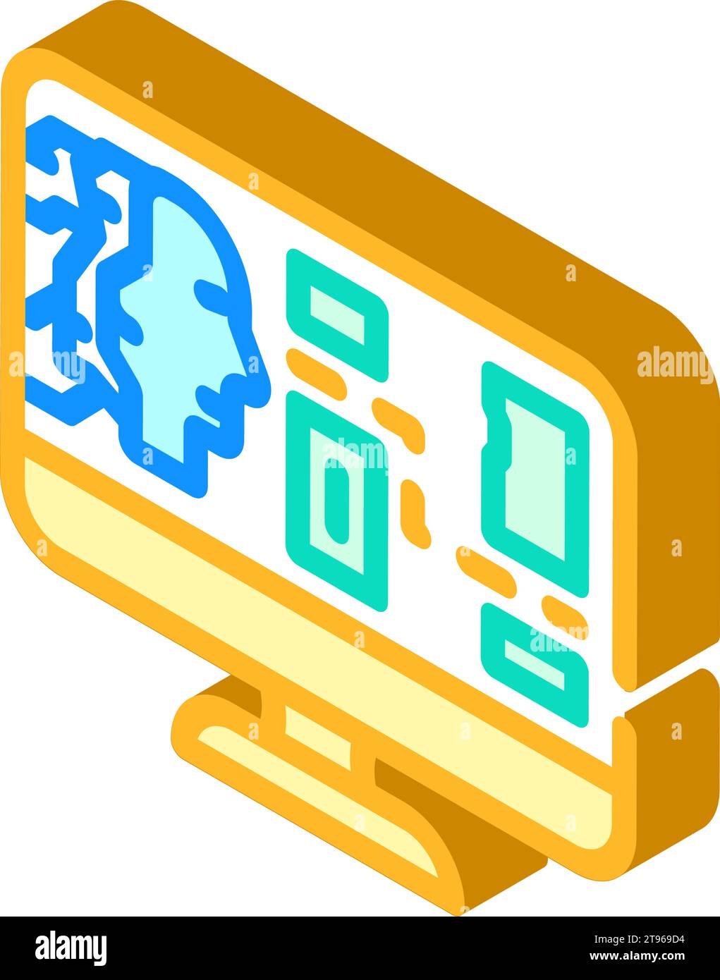 ai routing autonomous delivery isometric icon vector illustration Stock ...