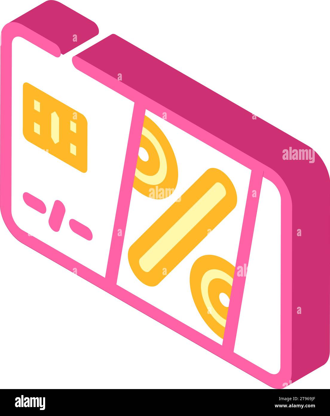 rewards card bank payment isometric icon vector illustration Stock ...