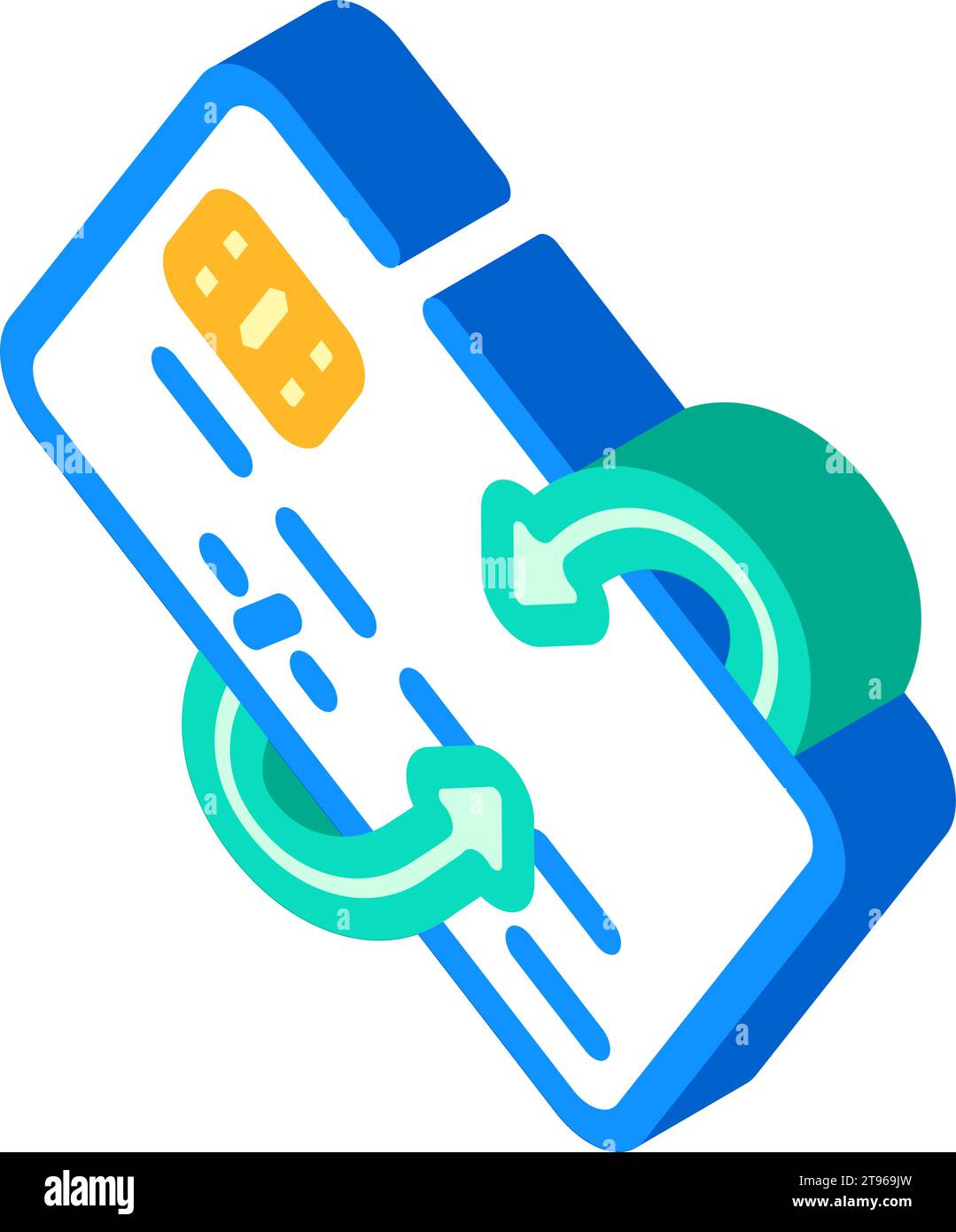 credit card money saving isometric icon vector illustration Stock ...