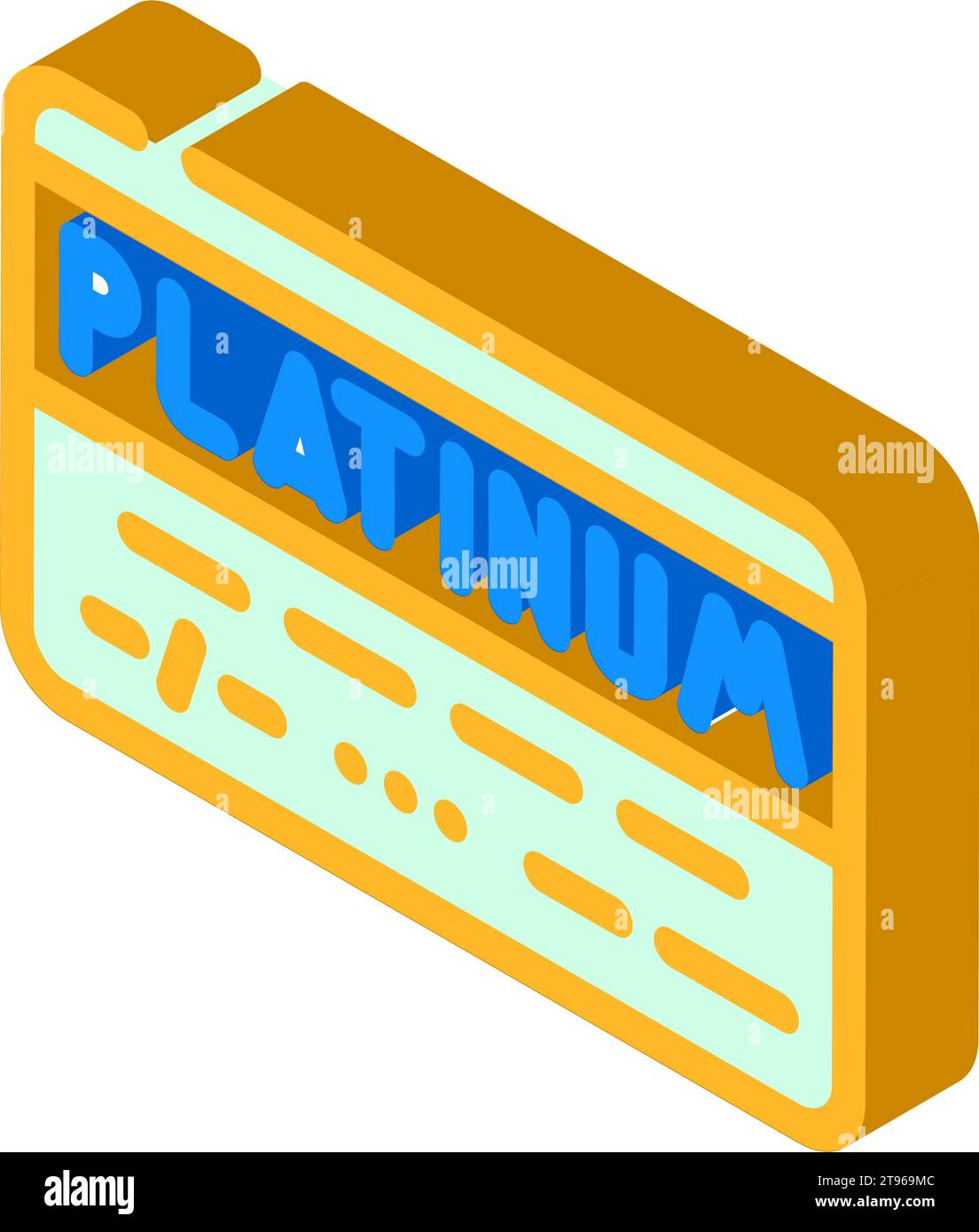 platinum card bank payment isometric icon vector illustration Stock ...