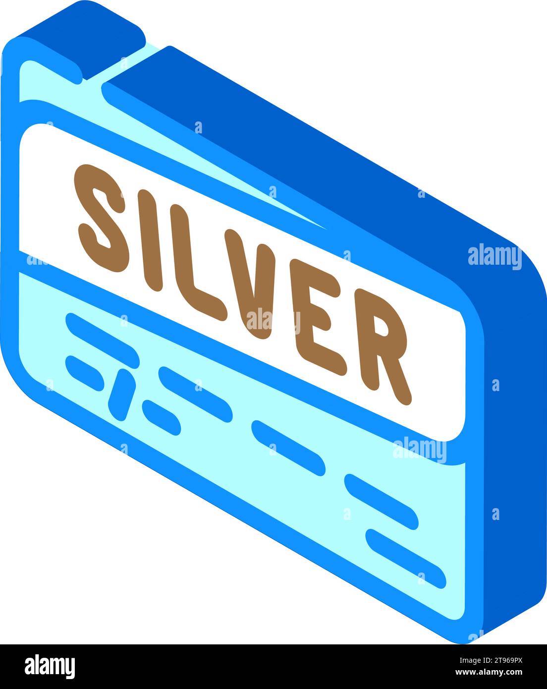 silver credit card isometric icon vector illustration Stock Vector ...