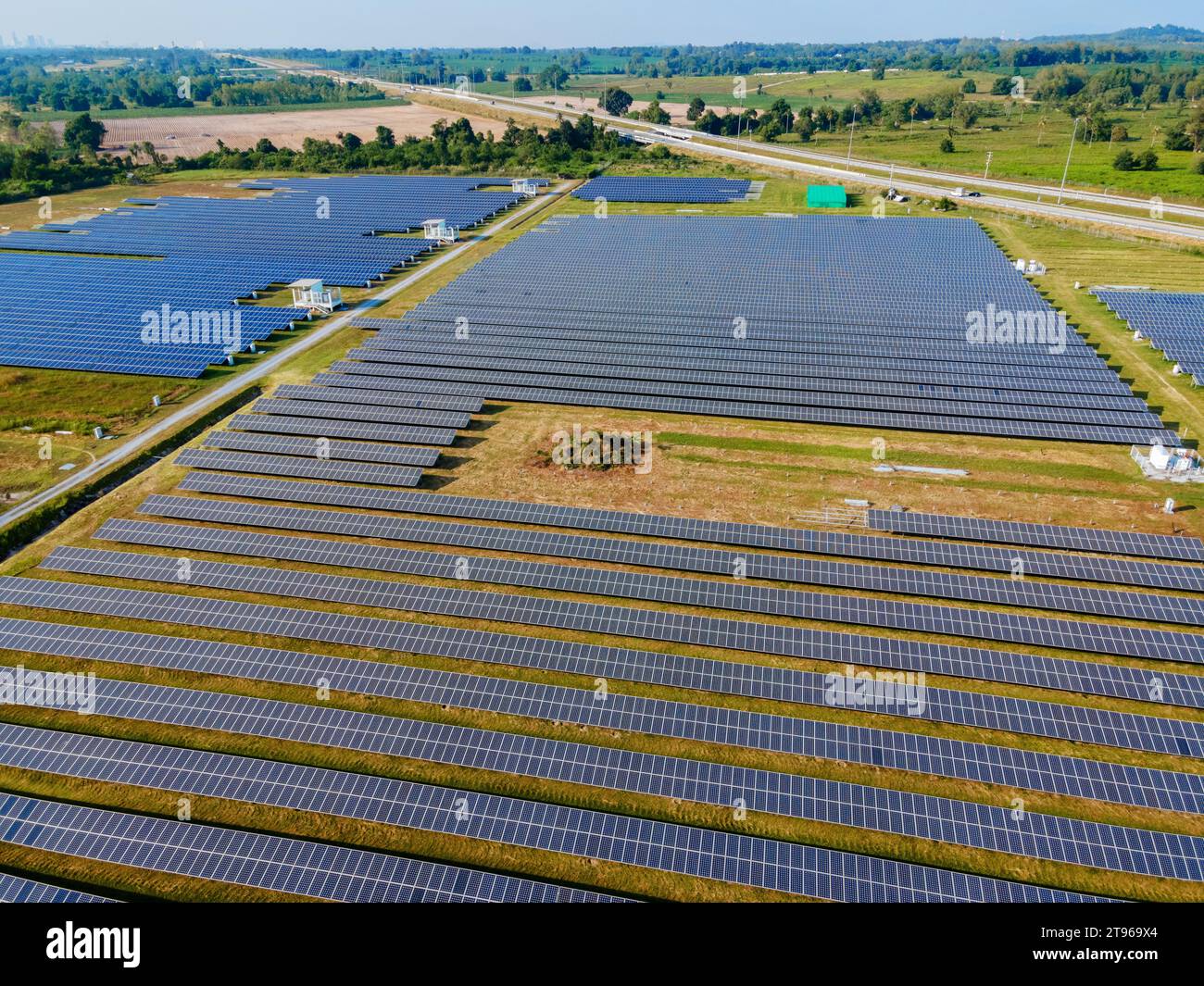 Sun power solar panel field in Thailand, Solar panels system power ...