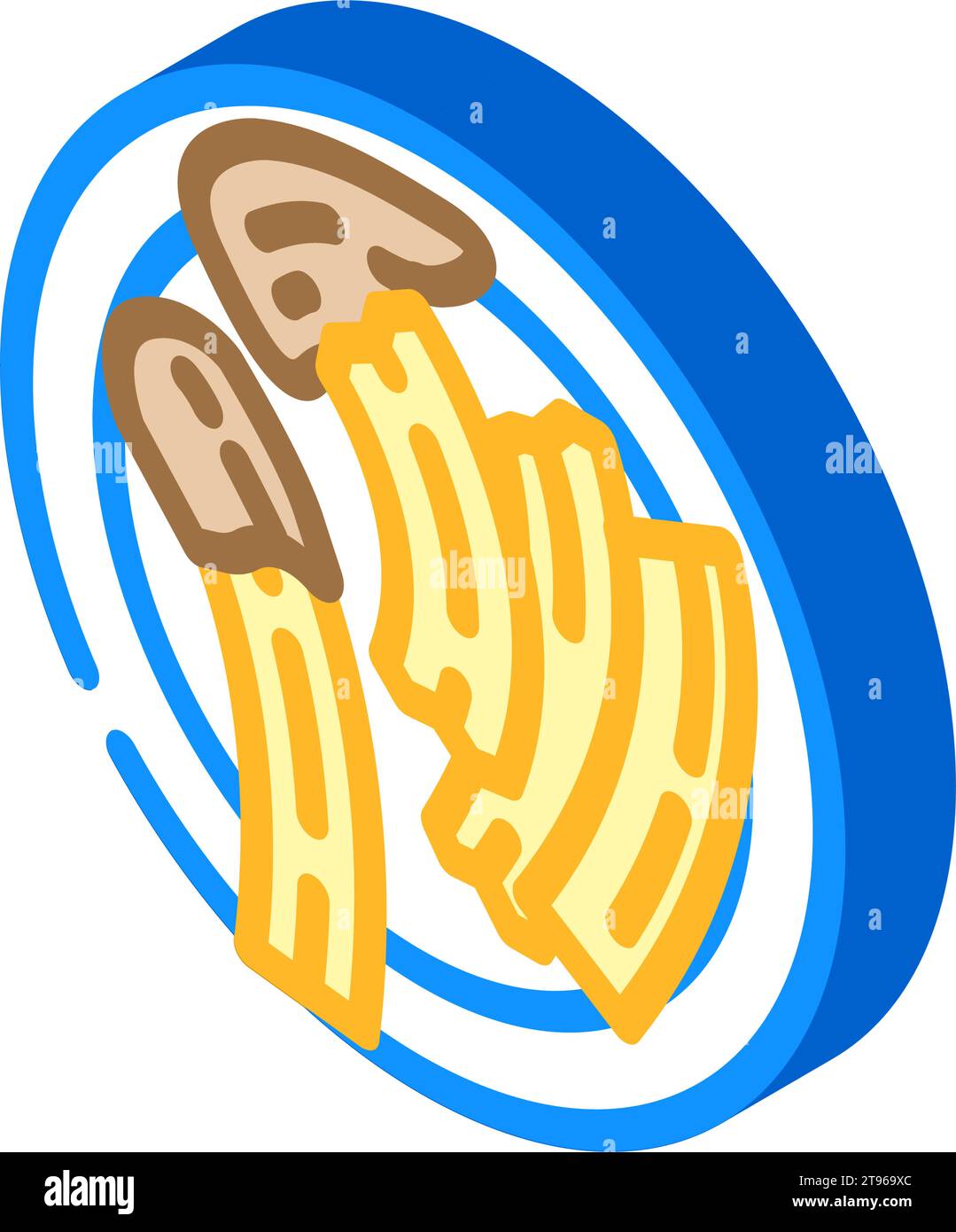 churros mexican cuisine isometric icon vector illustration Stock Vector ...