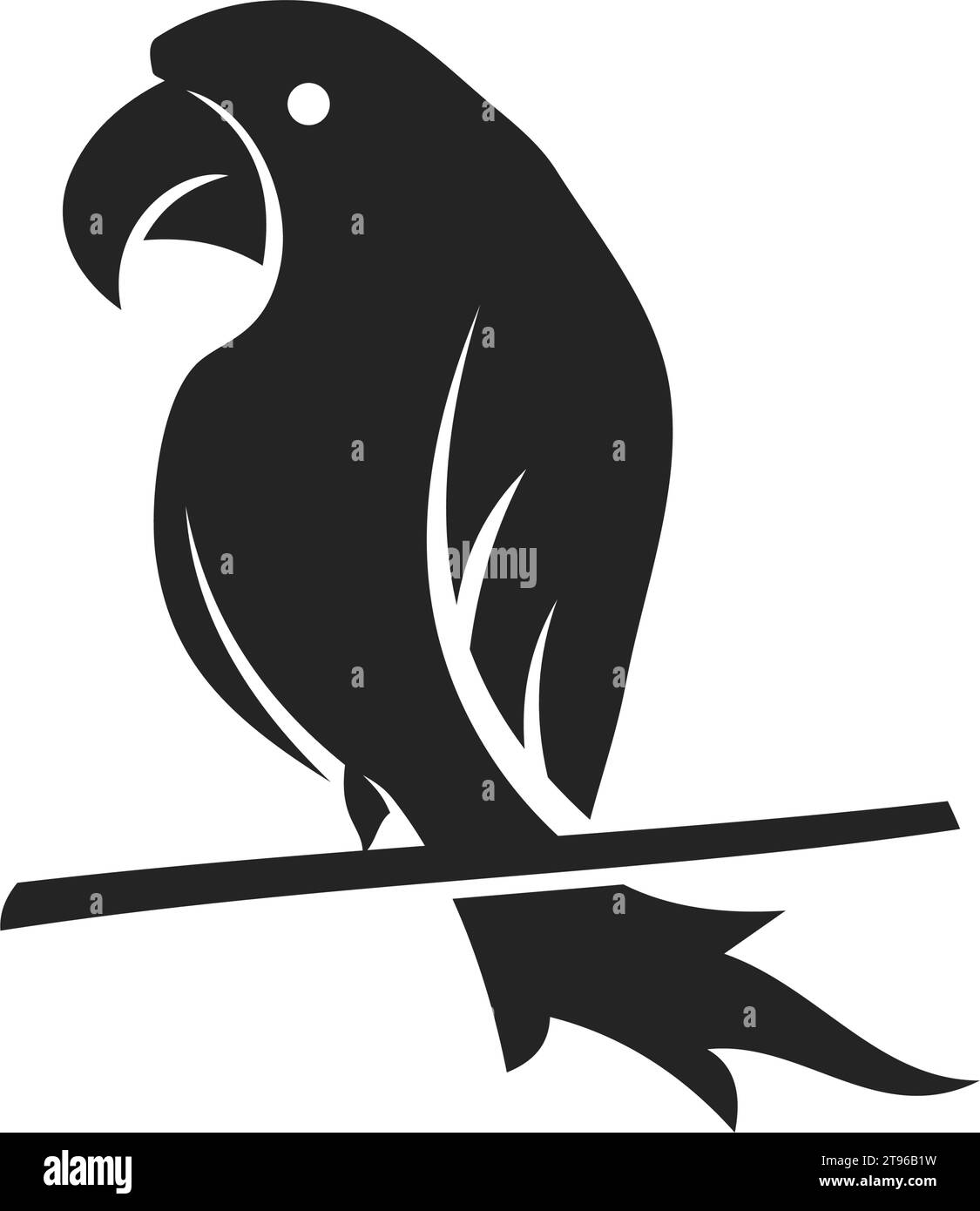 Parrot Logo template Isolated. Brand Identity. Icon Abstract Vector ...