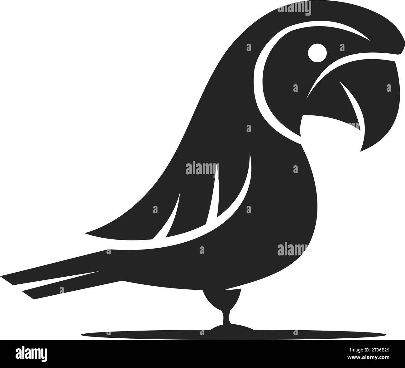 Parrot Logo template Isolated. Brand Identity. Icon Abstract Vector ...