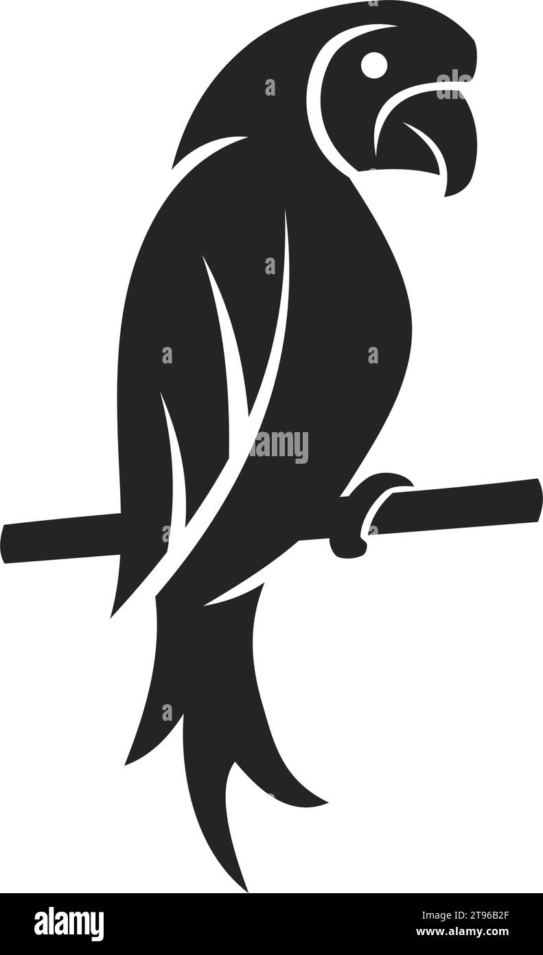 Parrot Logo template Isolated. Brand Identity. Icon Abstract Vector ...