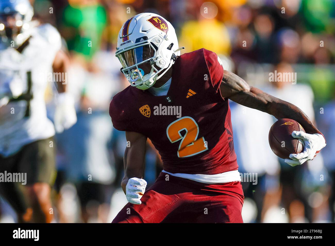 Arizona State Sun Devils running back Elijhah Badger (2) runs with the ...