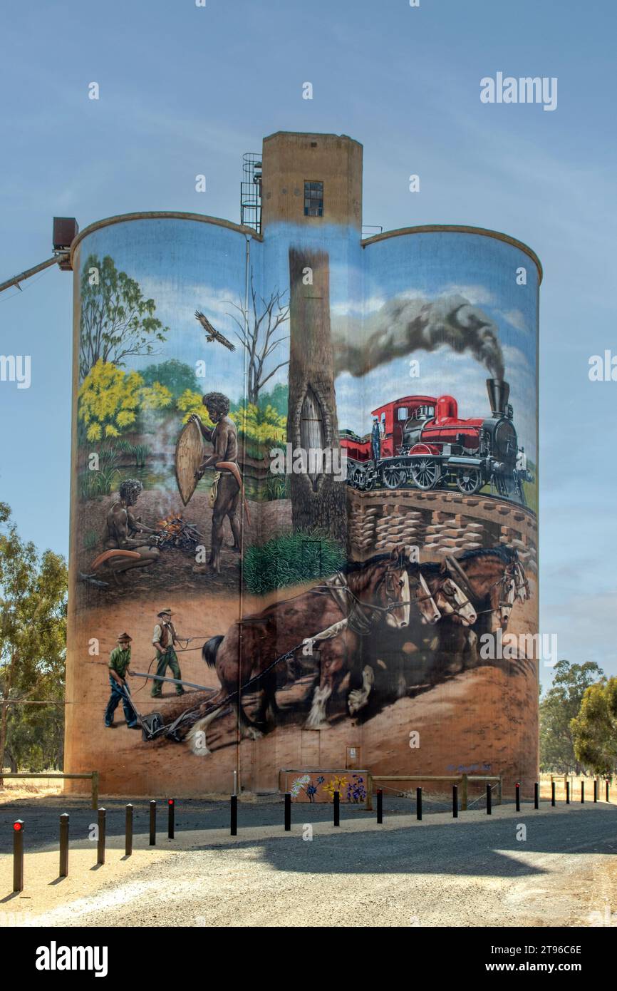 Grain Truck Silo Art by Tim Bowtell, Katamatite, Victoria, Australia ...