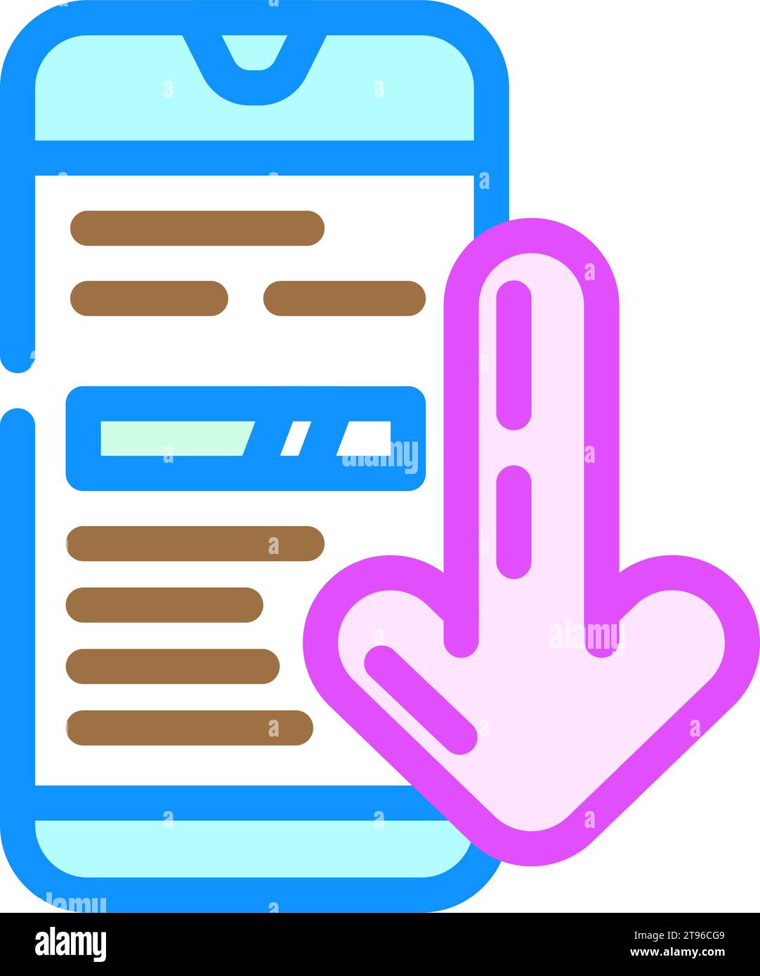 closed envelope message loading color icon vector illustration Stock ...
