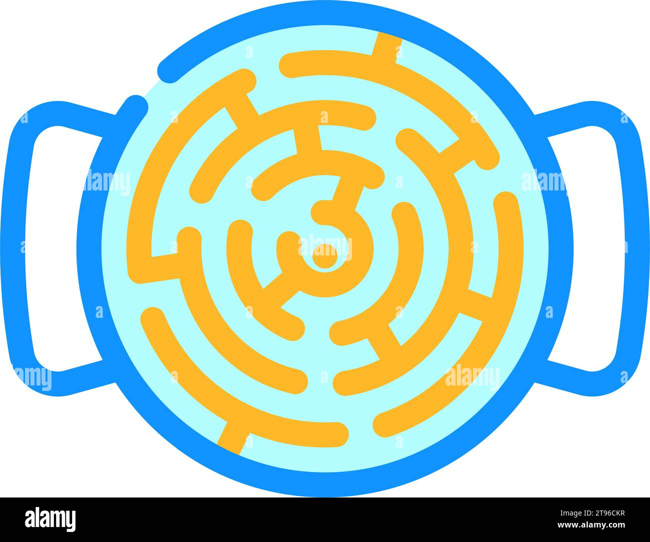marble maze fidget toy color icon vector illustration Stock Vector ...