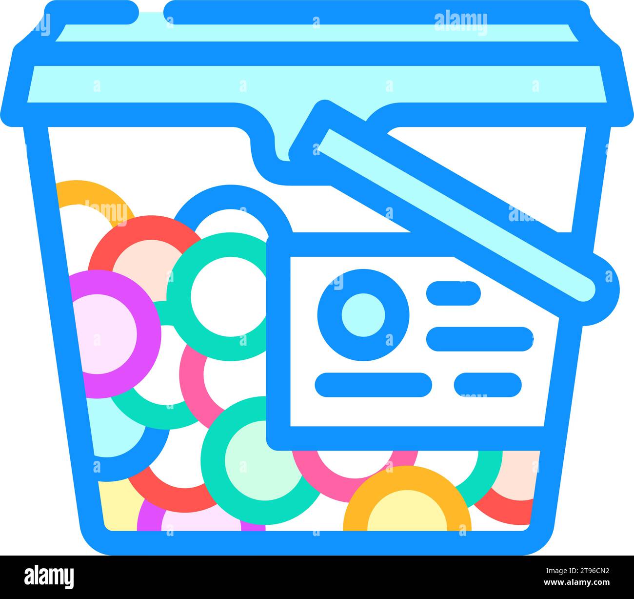 sensory beads fidget toy color icon vector illustration Stock Vector ...