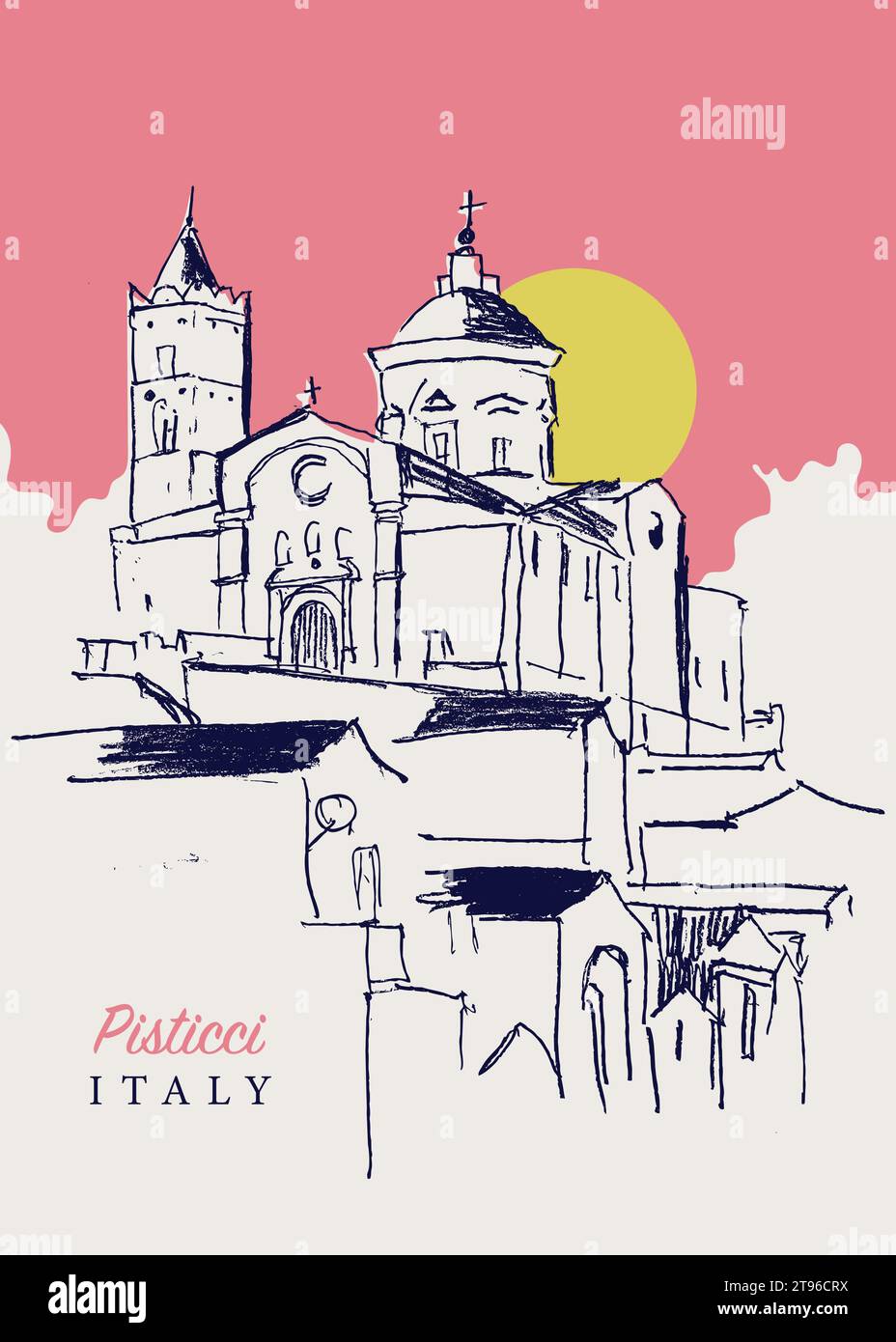 Medieval village of italy Stock Vector Images - Alamy