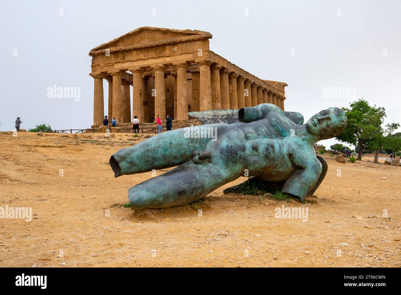 Broken Statue of Icarus - Agrigento - Italy Stock Photo - Alamy