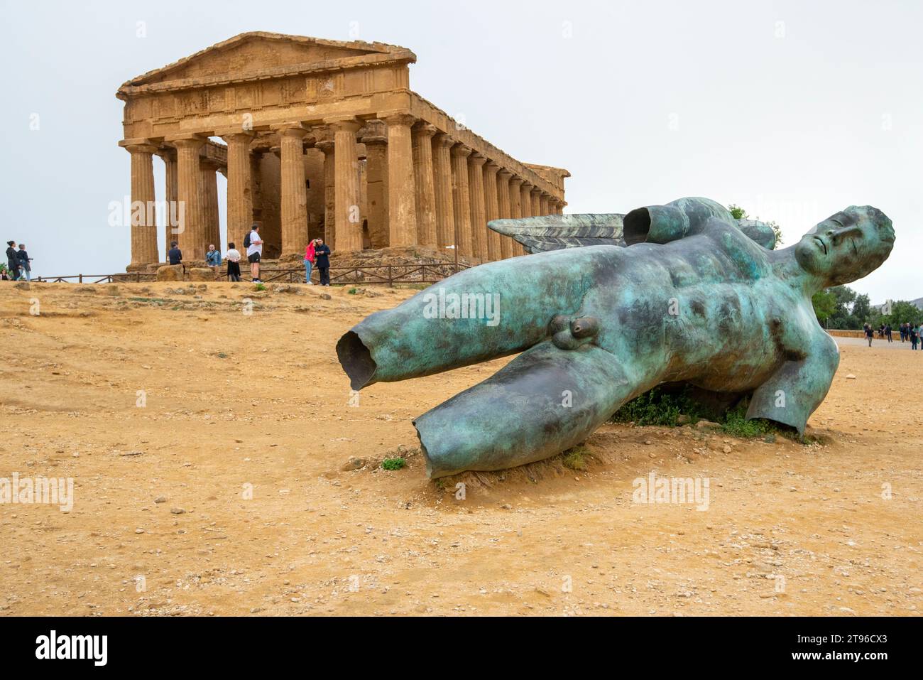 Broken Statue of Icarus - Agrigento - Italy Stock Photo - Alamy