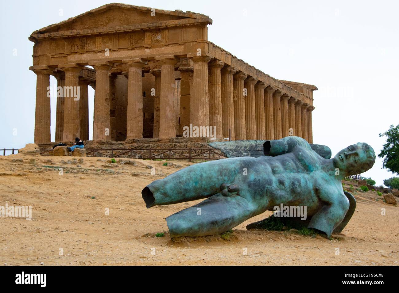 Broken Statue of Icarus - Agrigento - Italy Stock Photo - Alamy