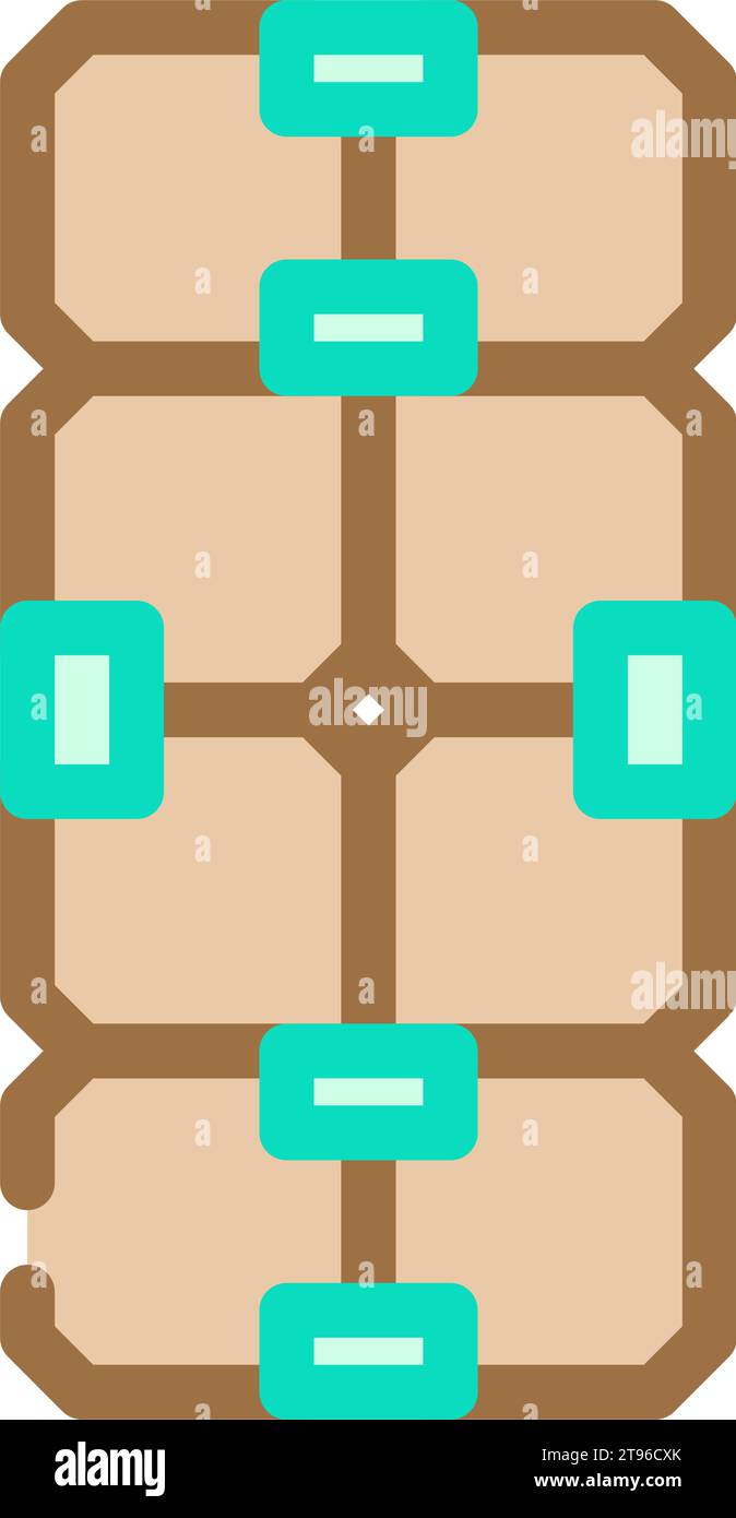 infinity cube fidget toy color icon vector illustration Stock Vector ...